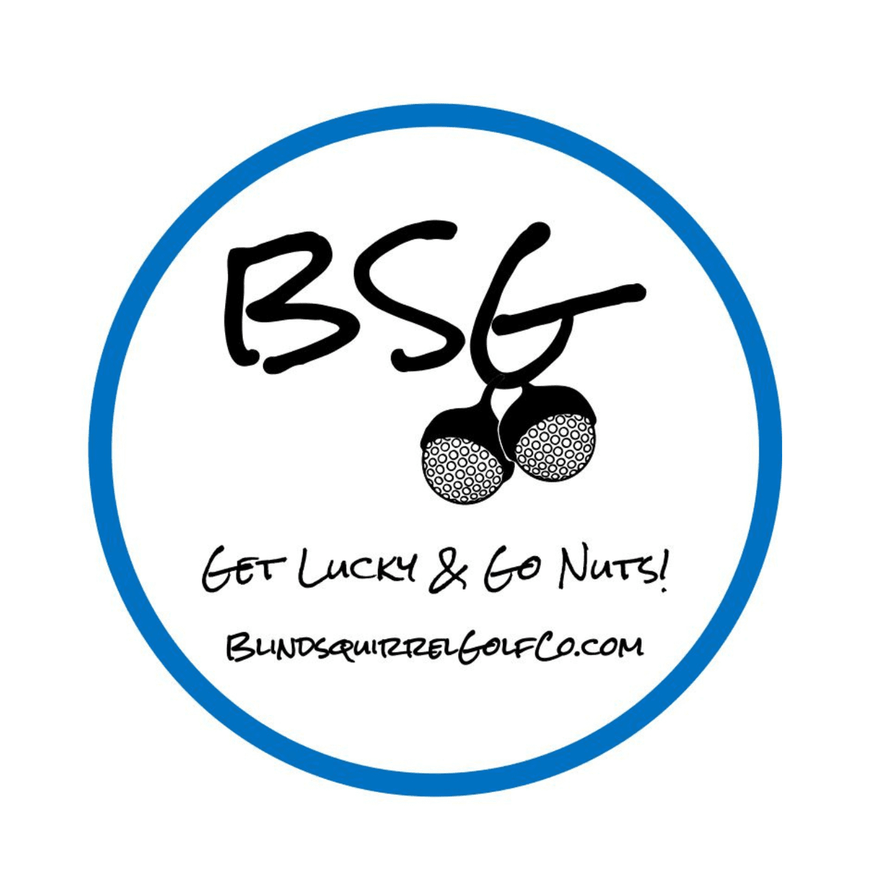 Sticker - BSG round 2.5" x 2.5" – Blind Squirrel Golf® Co.